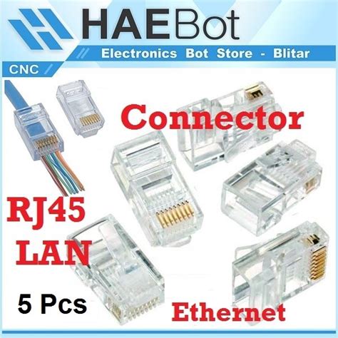 Jual HAEBOT RJ RJ Jack Lan Konektor Penghubung Ethernet Kabel UTP Jaringan Network