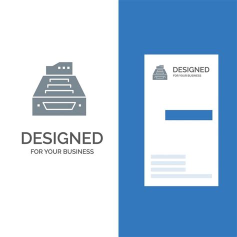 Files Accounting Accounts Data Database Inbox Storage Grey Logo Design And Business Card