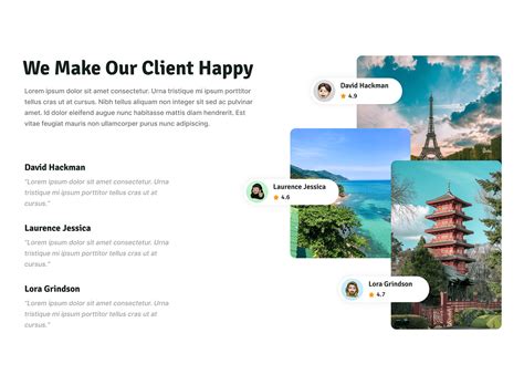 Daily UI 039 Testimonials On Behance