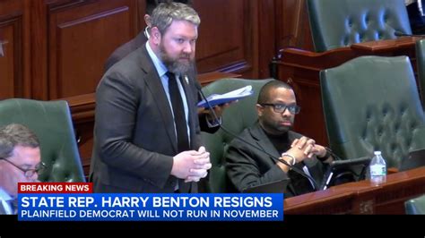Illinois Lawmaker Rep Harry Benton Of Plainfield Resigns After