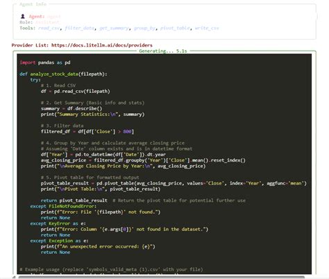 building fully autonomous data analysis pipelines with the praisonai