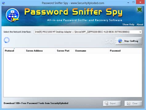 Password Sniffer Spy Download Softpedia