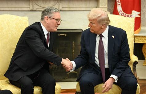 États Unis Le Premier Ministre Britannique Keir Starmer Accueilli Par