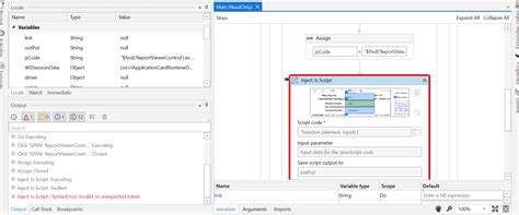 Inject Js Script A Javascriptvoid0 Faulted Activities Uipath