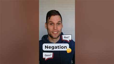 Negating Dutch Sentences Using Niet Or Geen Youtube
