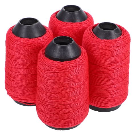 4 Rolls Nylon Twine Heavy Duty Gardening Twine Construction Crafting Twine String Line For Tying