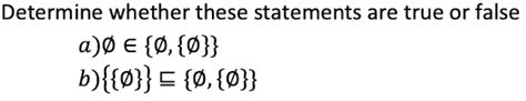 Solved Determine whether these statements are true or false | Chegg.com