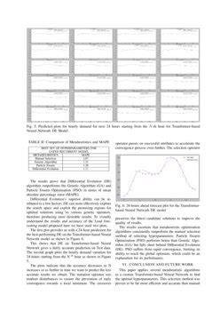 Differential Evolution Algorithm Based Hyper Parameters Selection Of Transformer Neural Network