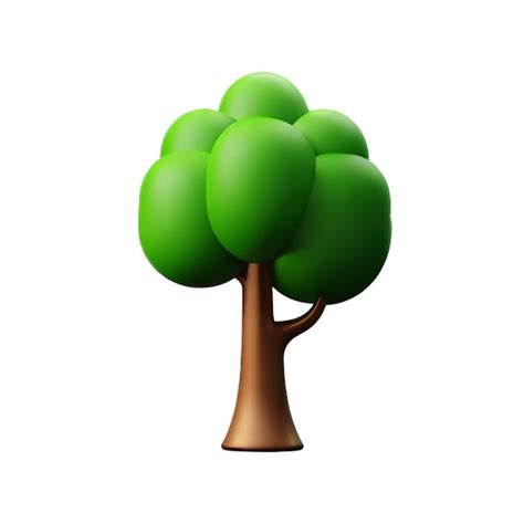 Premium Photo Summer Tree On White Background Llustration Of Tree