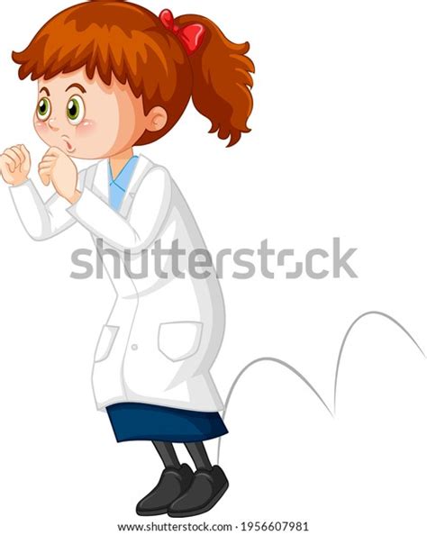 Cute Girl Cartoon Character Wearing Science Stock Vector Royalty Free 1956607981 Shutterstock