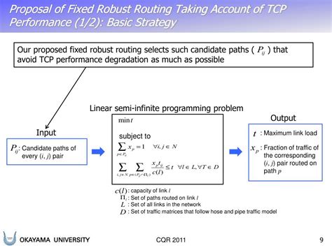 ppt performance evaluation of tcp over multiple paths in fixed robust