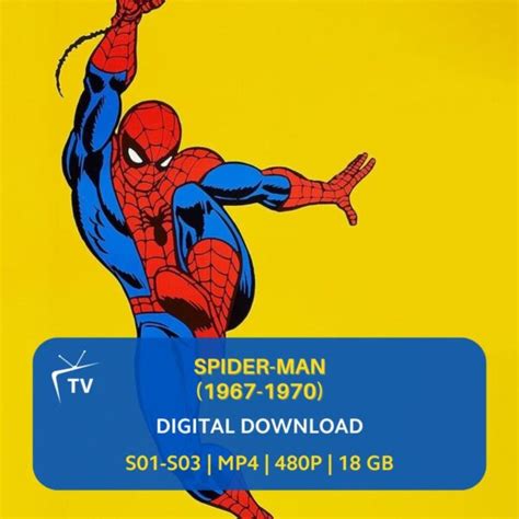 Spider Man 1967 Tv Series 60s Marvel Cartoon Digital Download
