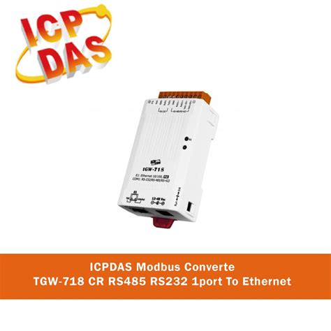 Jual Icpdas Modbus Converter Type Tgw 718 Cr Rs485 Rs232 1port To Ethernet Shopee Indonesia