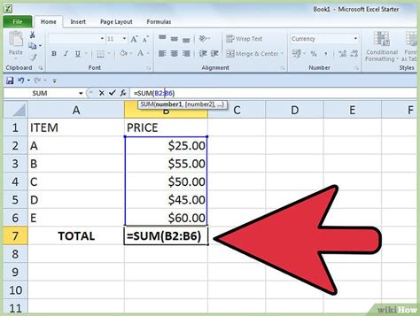 Cómo sumar en Excel pasos con fotos wikiHow