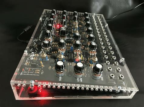 MATRIXSYNTH AtomoSynth Perceptron Analog Semi Modular Synthesizer Module Clear Edition