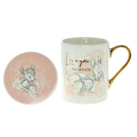 Buy Disney Bambi Love You So Much Mug Coaster Set For Gbp Card Factory Uk