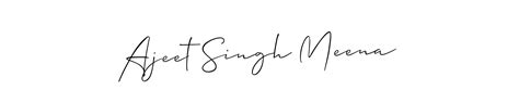 92 Ajeet Singh Meena Name Signature Style Ideas Professional Online