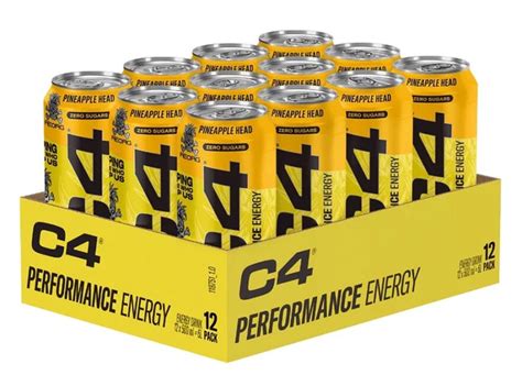 C4 Performance Energy Pineapple Head 12 X 500 Ml £1776 Picclick Uk