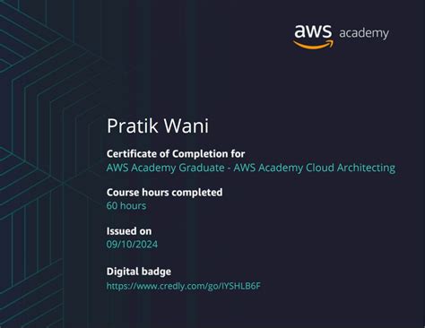 pratik wani on linkedin aws cloudcomputing awsacademy