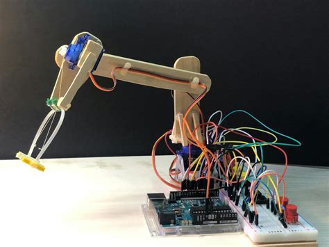 Diy Arduino Robotic Arm Project With Circuit Diagram Code 57 Off