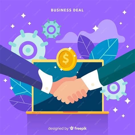 Concepto De Acuerdo De Negocios En Diseño Plano Vector Gratis