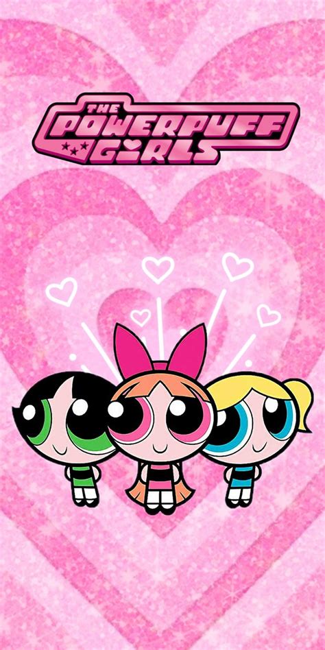 The Powerpuff Girls Wallpaper With Two Cartoon Characters In Front Of A