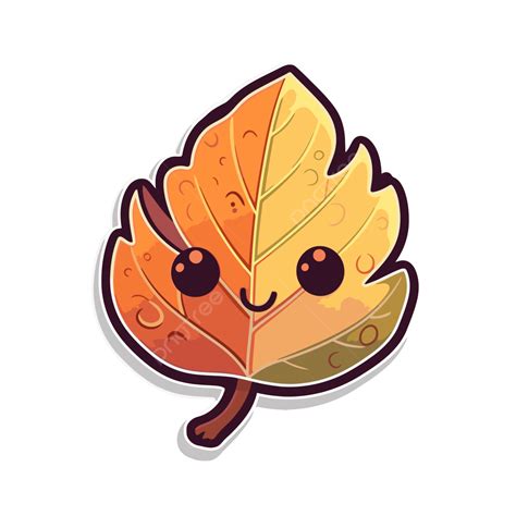 행복한 얼굴 클립 아트와 함께 가을 잎 스티커 일러스트 벡터 스티커 일러스트 벡터 일러스트 가을 일러스트 Png 일러스트 및 벡터 에 대한 무료 다운로드 Pngtree
