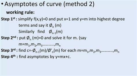 Asymptotes Working Principle Of Asymptotes Pptx