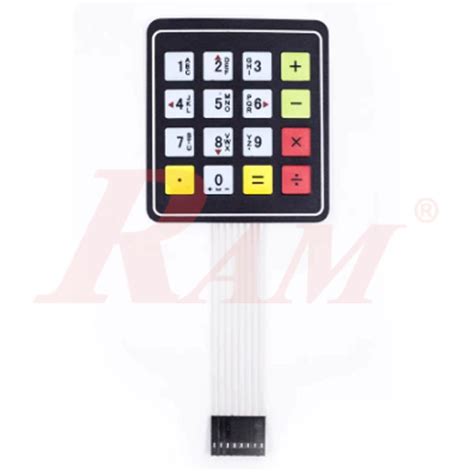 Kp 201 Standard Matrix Key Pad 4x4 Flat Calculator Shape Grade B