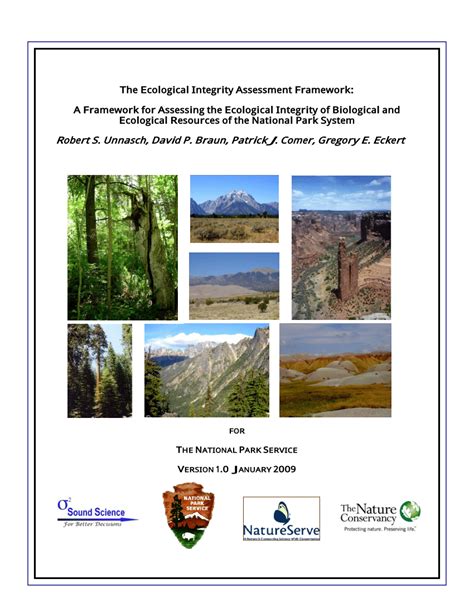 Pdf The Ecological Integrity Assessment Framework A Framework For Assessing The Ecological