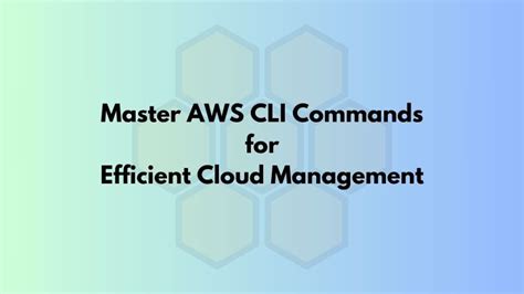 Mastering Aws Cli Commands 🚀 Unlock The Power Of Aws With Our