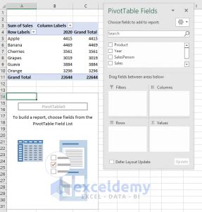How To Compare Two Pivot Tables In Excel 3 Suitable Examples