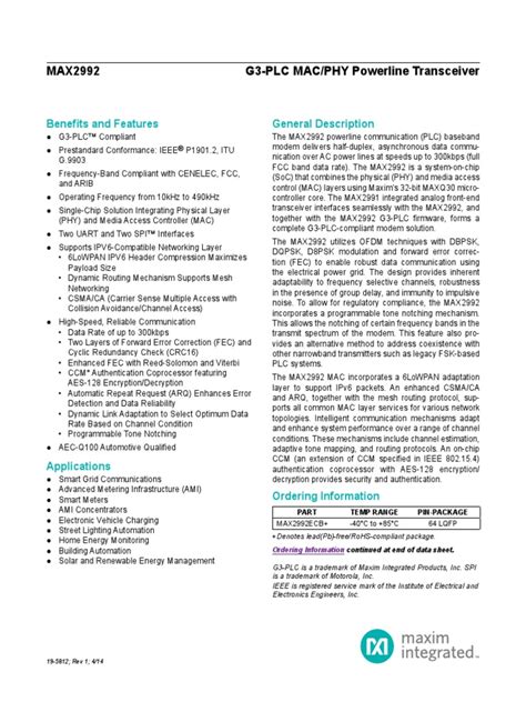 Max2992 Pdf Booting Electrical Engineering