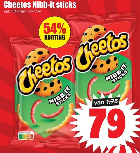 Cheetos Nibb It Sticks 110g Aanbieding Bij Dirk