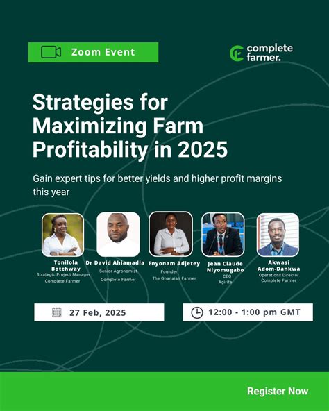 Maximizing Farm Profitability In 2025 • Events • Resources Complete Farmer