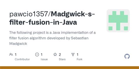 github pawcio1357 madgwick s filter fusion in java the following