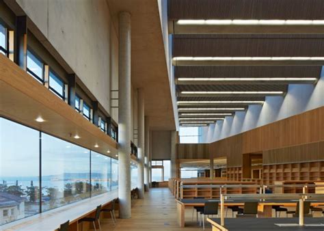 Granite Clad Library By Carr Cotter And Naessens Faces The Sea