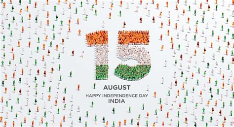 Premium Vector Happy Independence Day India A Large Group Of People