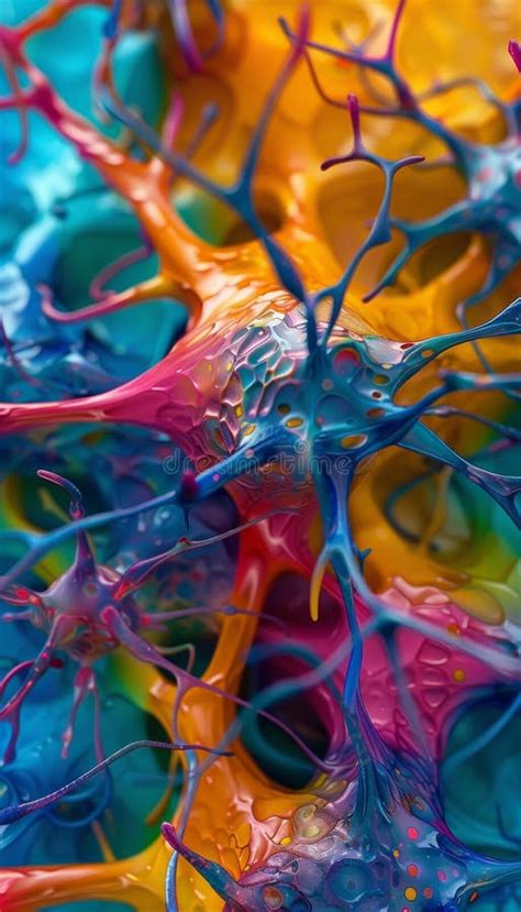 vivid artistic visualization of interconnected neurons symbolizing