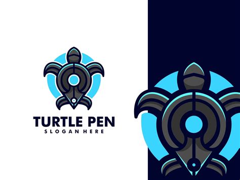 Turtle Pen Simple Mascot Logo Graphic By Artnivorastd · Creative Fabrica