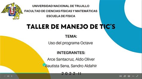 Uso Del Programa Octave Video Tutorial Youtube