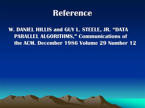 data parallel algorithms ppt download