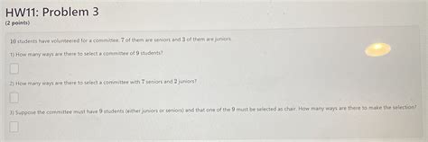 Solved HW11: Problem 3(2 ﻿points)10 ﻿students have | Chegg.com