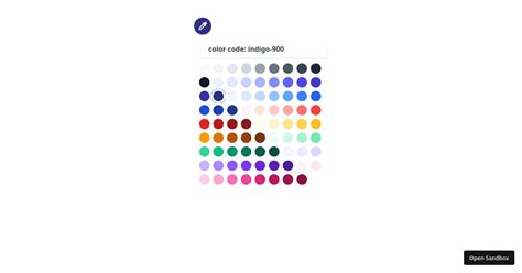 Tailwind Css Color Picker Codesandbox