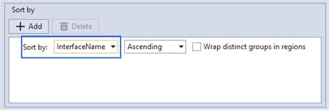 how to group interface implementations and wrap them into regions