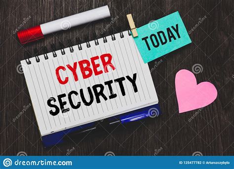Writing Note Showing Cyber Security Business Photo Showcasing Protect A Computer System Against