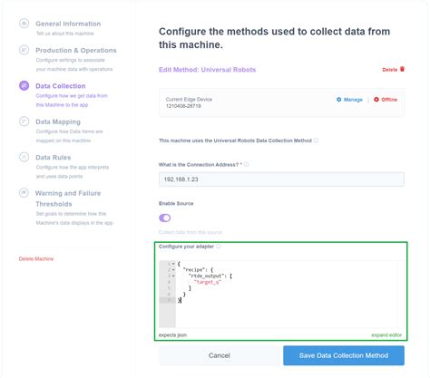 Universal Robot Rtde Output Machinemetrics
