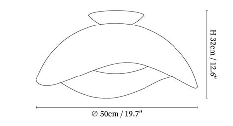 Simple Wave Ceiling Light M23 Ceiling Lamps Simig Lighting