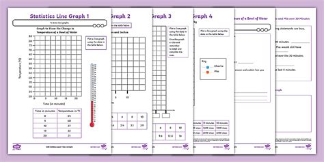 👉 Draw Line Graphs Differentiated Worksheets