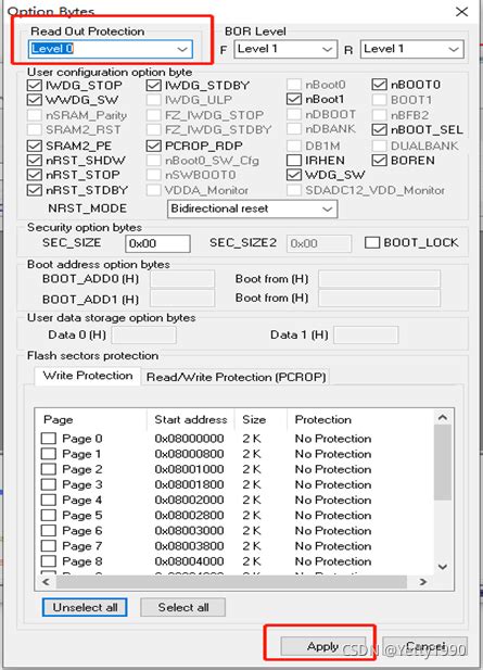 关于stm32g系列mcu芯片烧录挂掉解决方法 error occured during flash mass erase csdn博客